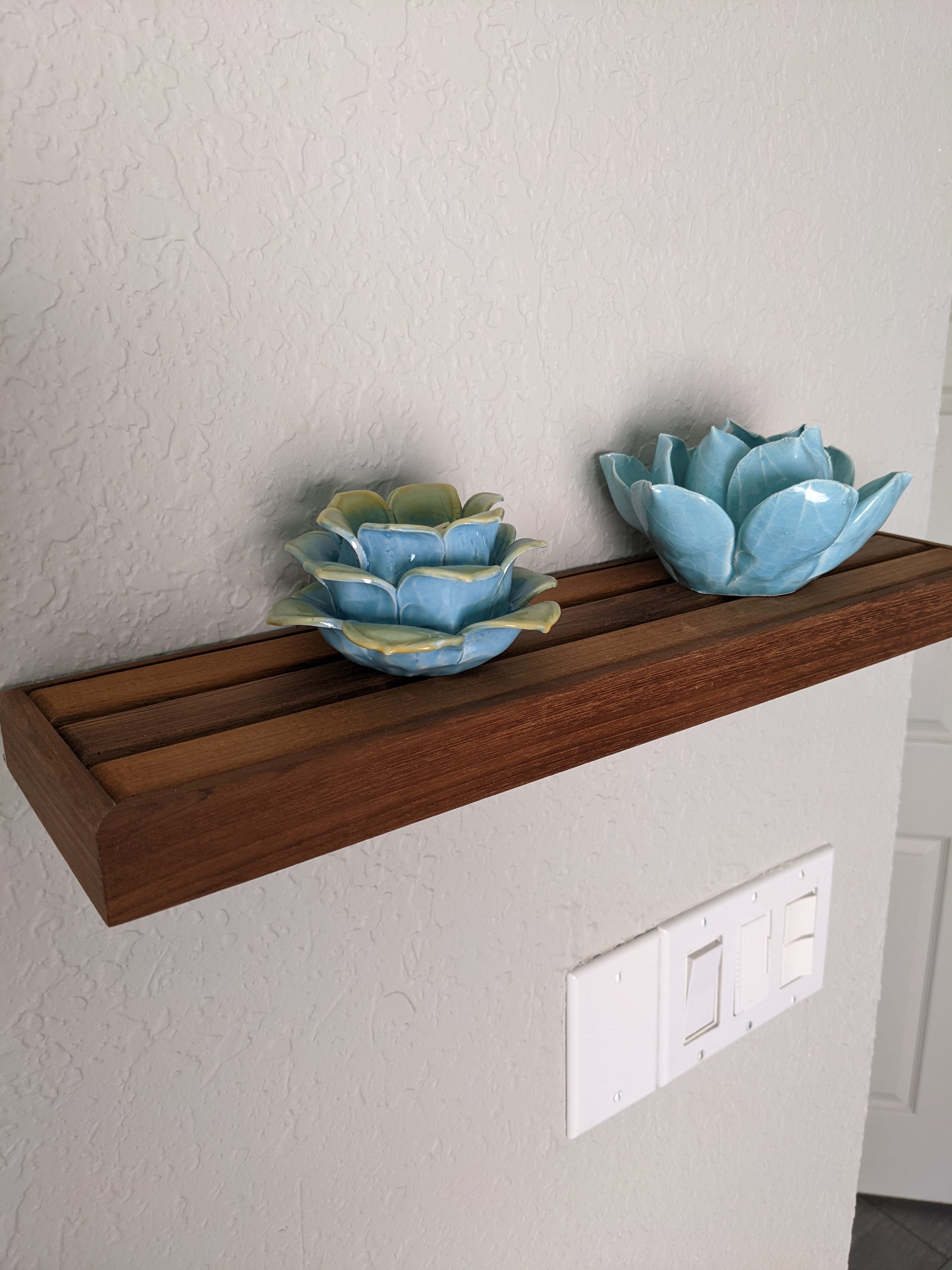 Teak Wood Floating Shelf | 18" Floating Shelf | Teakworks4u