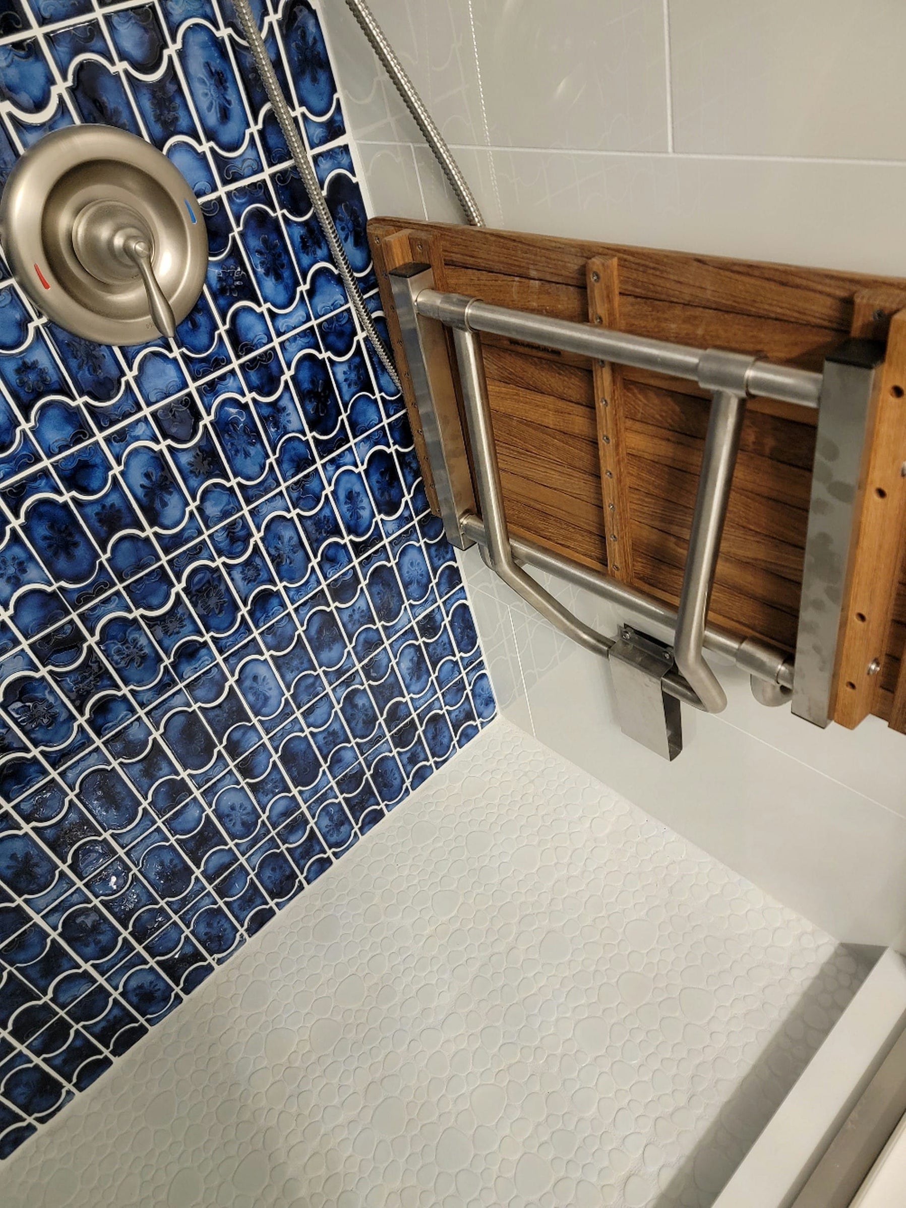 28 Inch Wide Teak ADA Shower Bench Seat | Teakworks4u