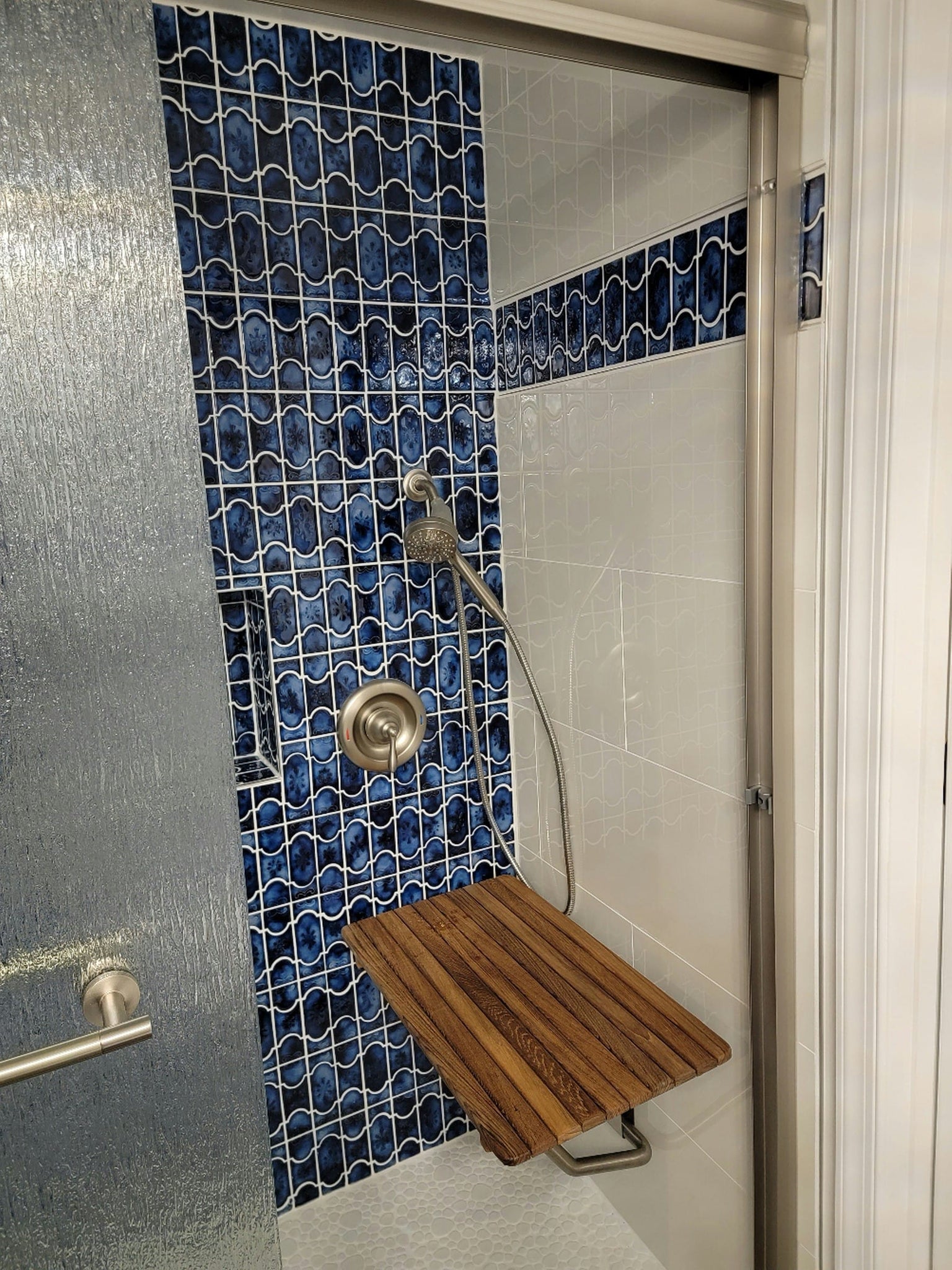 28 Inch Wide Teak ADA Shower Bench Seat | Teakworks4u