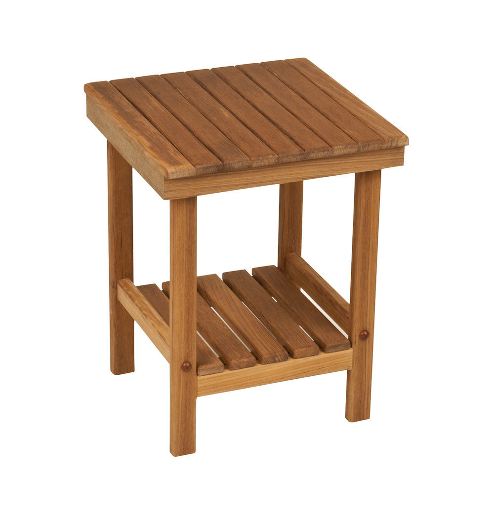 12 Inch Mini Corner Bench | Plantation Teak | Teakworks4u